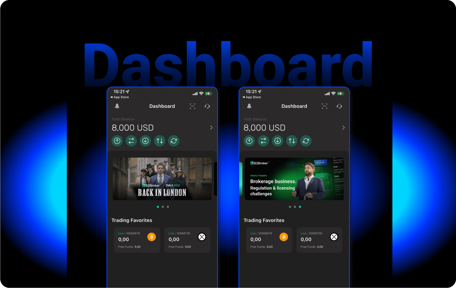 B2CORE iOS App Introduces Trading Terminal Integration and Internal Transfers