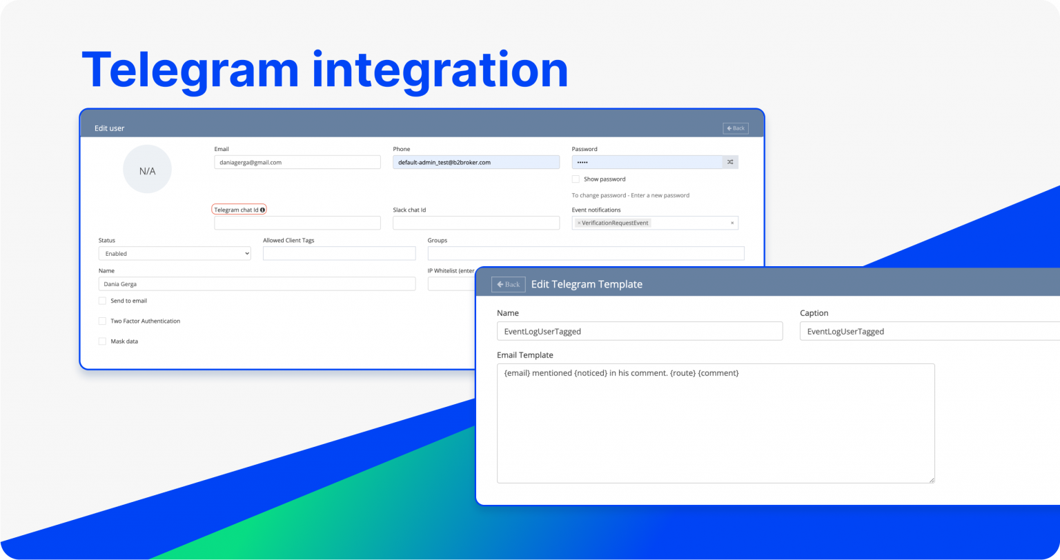 Event Notifications, Telegram Integration, and Detailed cTrader Data