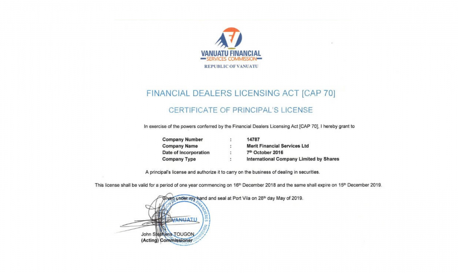 Getting a Vanuatu Forex License as a Forex Broker