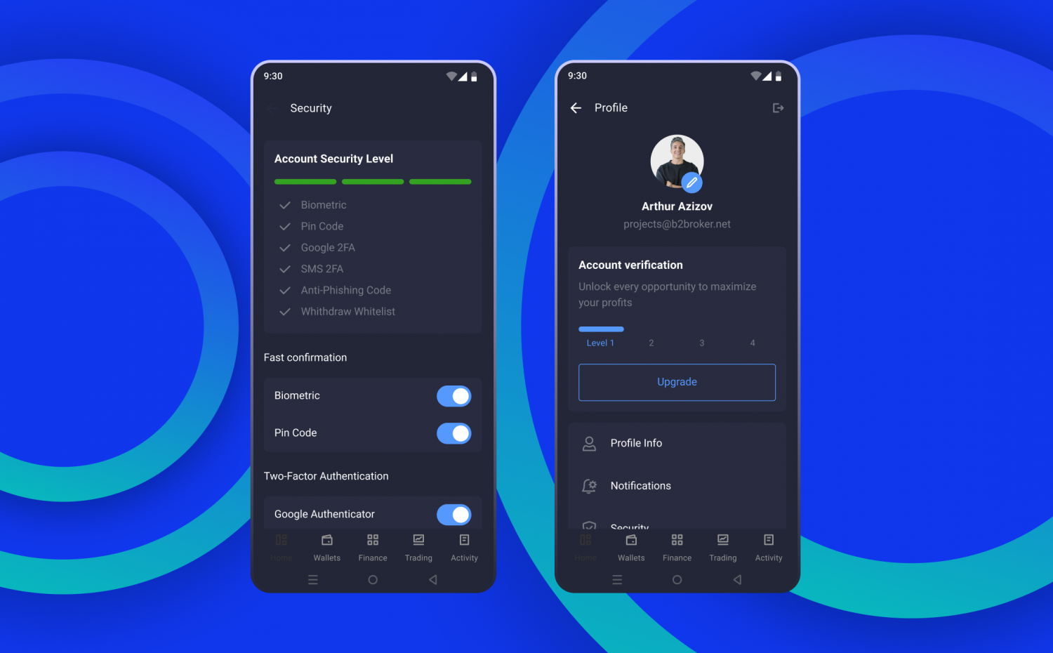 B2CORE Android App: Finance and Trading Management Made Easy