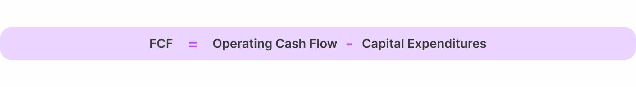 Free Cash Flow (FCF): Definition and Calculation Formula Free Cash Flow (FCF): Definition and Calculation Formula