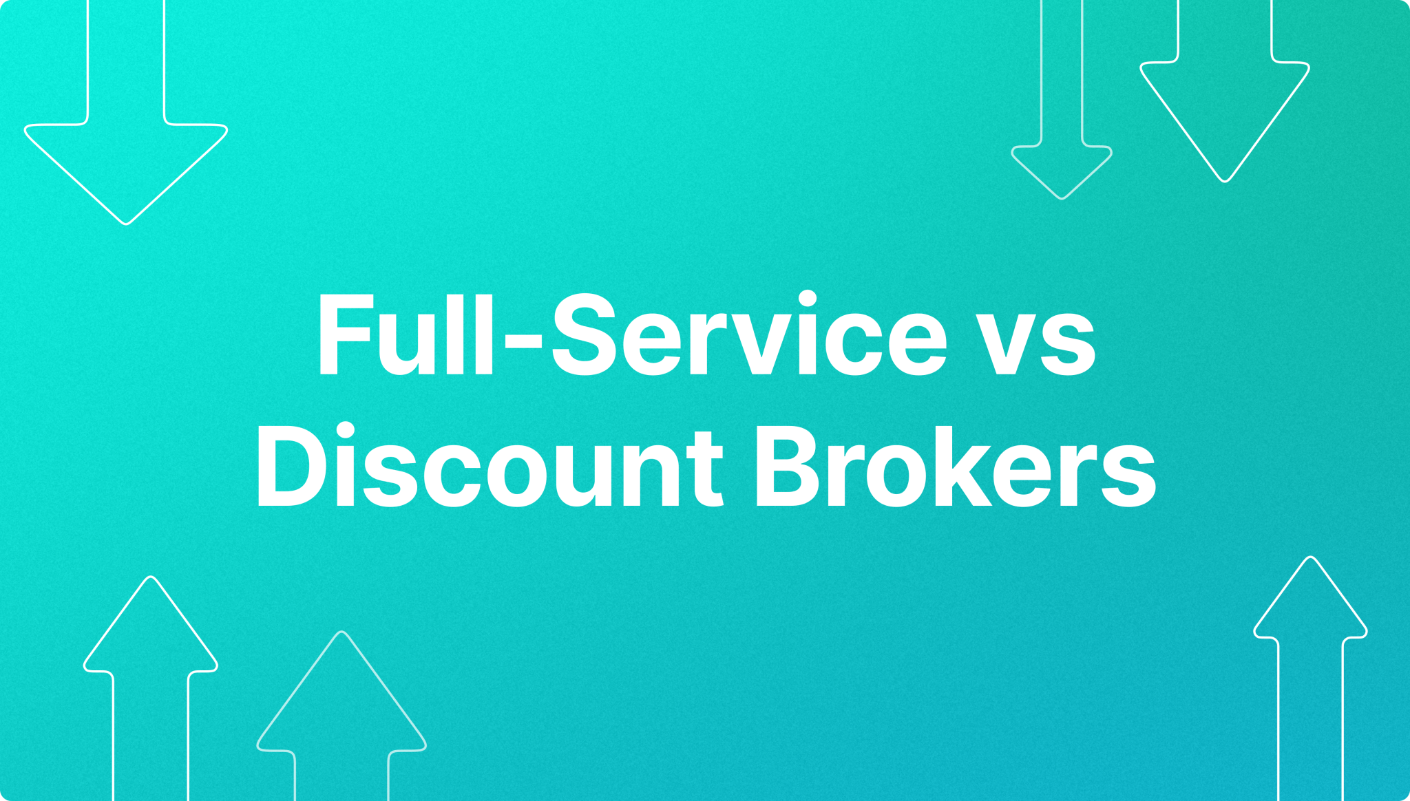 Full Service VS Discount Broker : Which to Start?